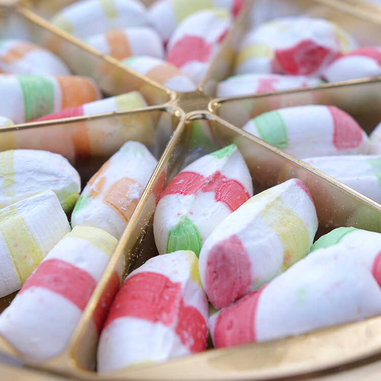 Colorful Bergamot Flavored Finger Candy , 250g - 8.8oz