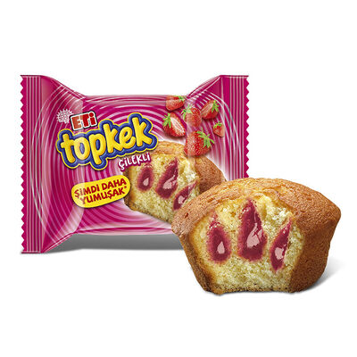 Topkek Cake With Strawberry , 6 pack Cake Eti
