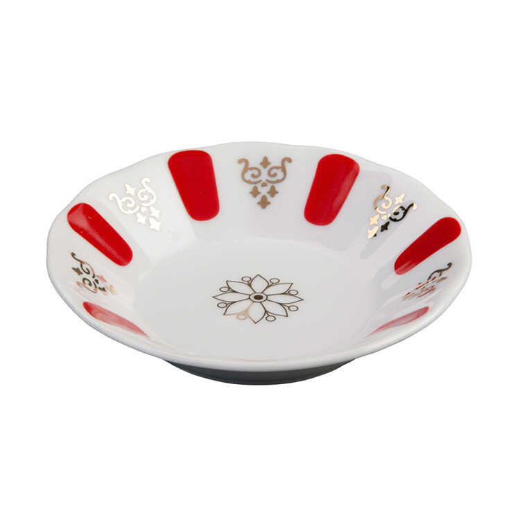 Traditional Turkish Tea Plate Set , 6 Pieces